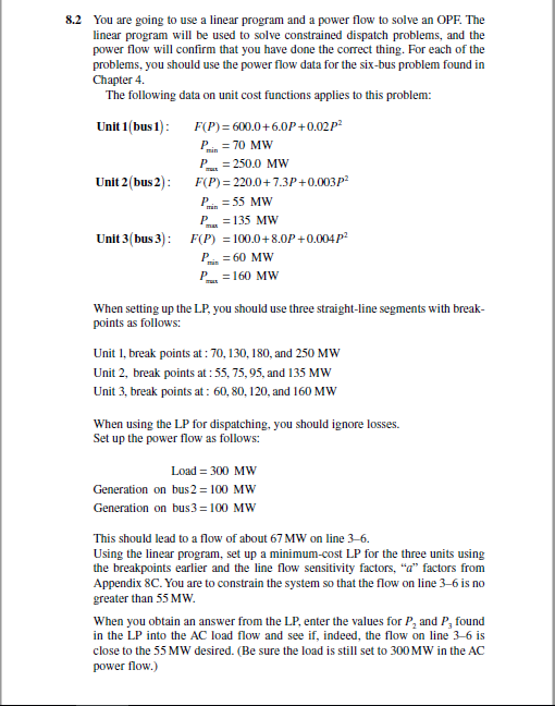 6.15 EXAMPLE 6A: AC POWER FLOW CASE The six-bus | Chegg.com
