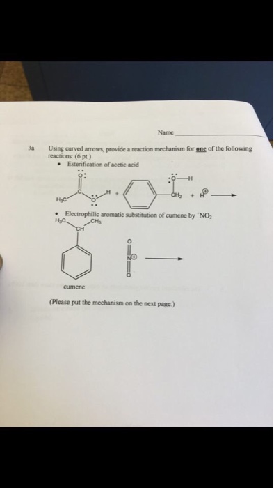 Solved Using curved arrows, provide a reactions mechanism | Chegg.com