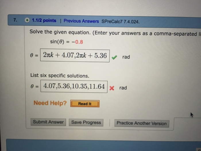 Solved 7. 1.1/2 points | Previous Answers SPreCalc7 7.4.024. | Chegg.com Solved 7. 1.1/2 points | Previous Answers SPreCalc7 7.4.024. | Chegg.com