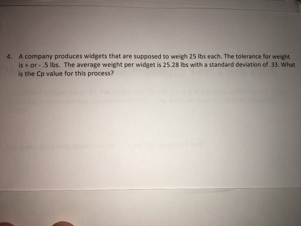 Solved A company produces widgets that are supposed to weigh | Chegg.com