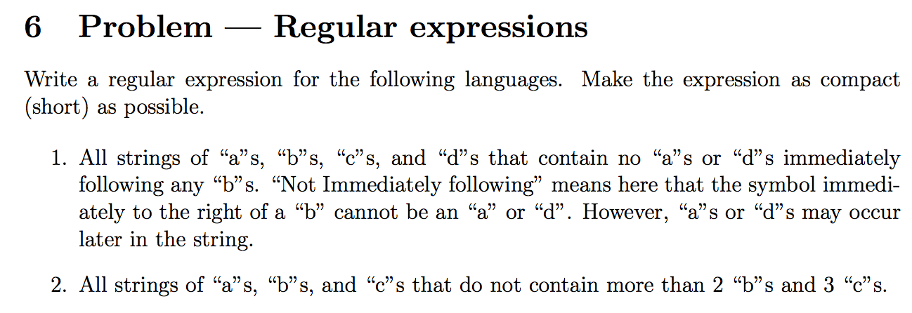 Solved Write this regular expression | Chegg.com