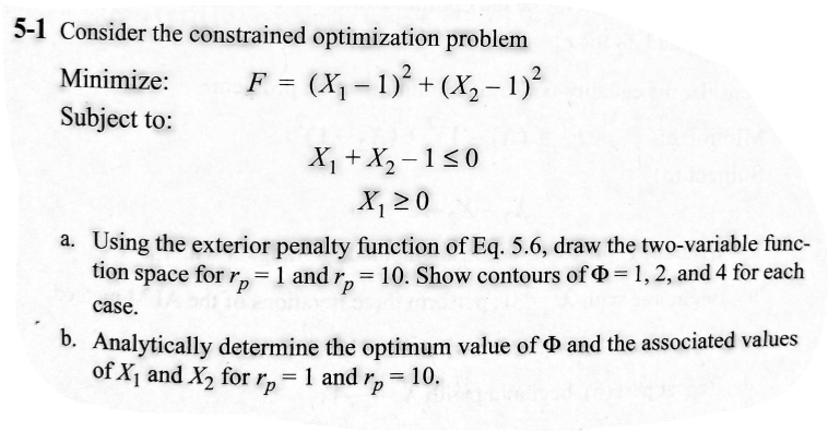 Solved 5-1 Consider the constrained optimization problem | Chegg.com Solved 5-1 Consider the constrained optimization problem | Chegg.com