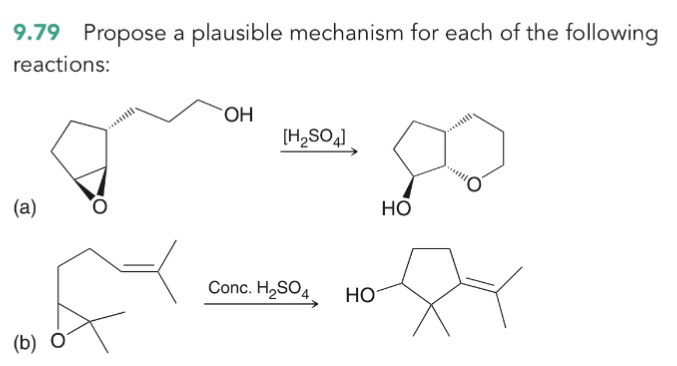 Solved 9.79 Propose a plausible mechanism for each of the | Chegg.com