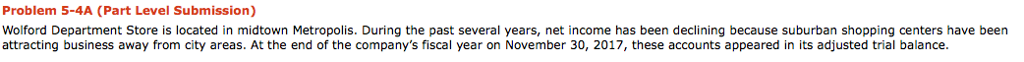 Solved Problem 5-4A (Part Level Submission) Wolford | Chegg.com
