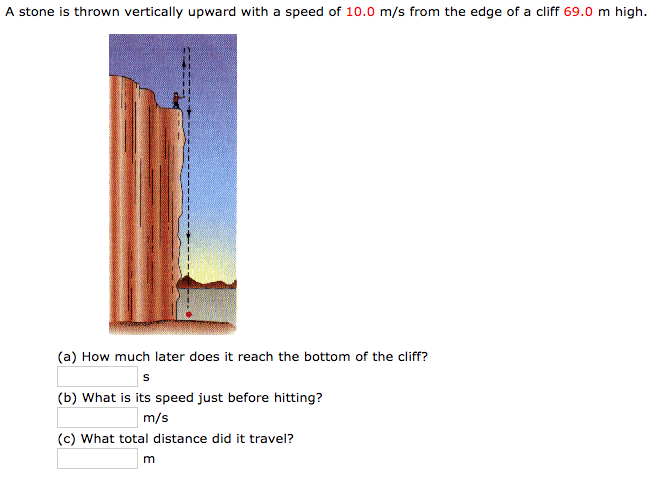 Solved A stone is thrown vertically upward with a speed of | Chegg.com