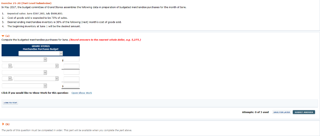 Solved Exercise 21-20 (Part Level Submission) In May 2017, | Chegg.com