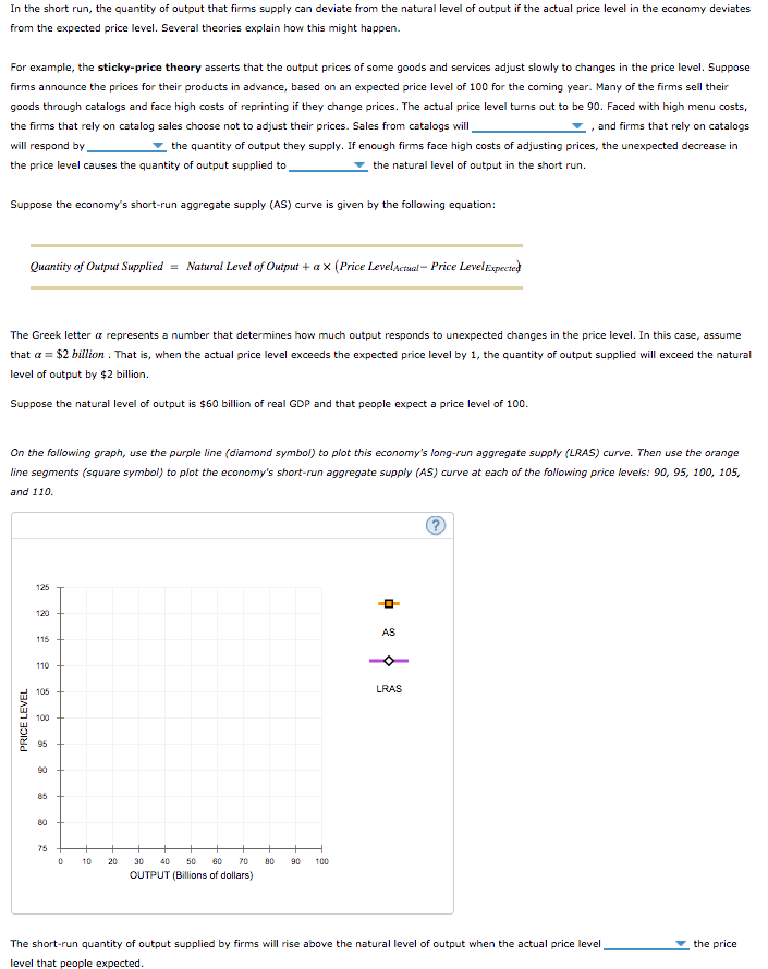 Solved In the short run, the quantity of output that firms | Chegg.com Solved In the short run, the quantity of output that firms | Chegg.com