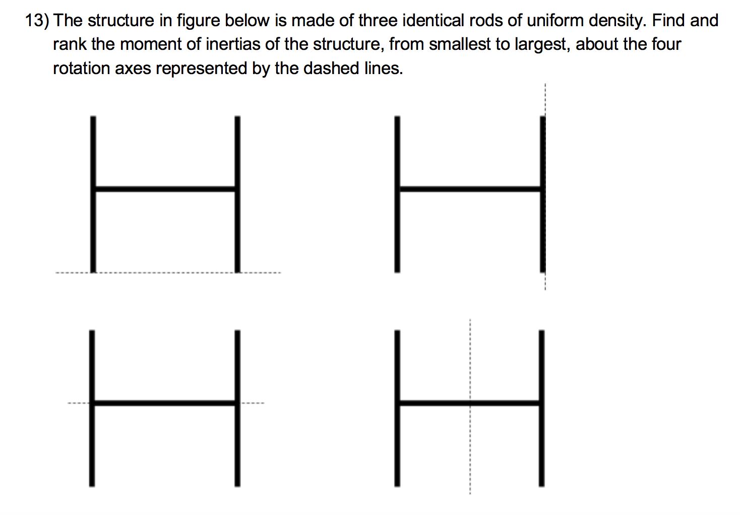 Solved 13) The structure in figure below is made of three | Chegg.com