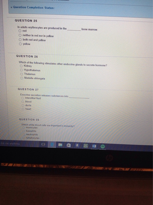 Solved Question Completion Status: QUESTION 25 In adults e | Chegg.com