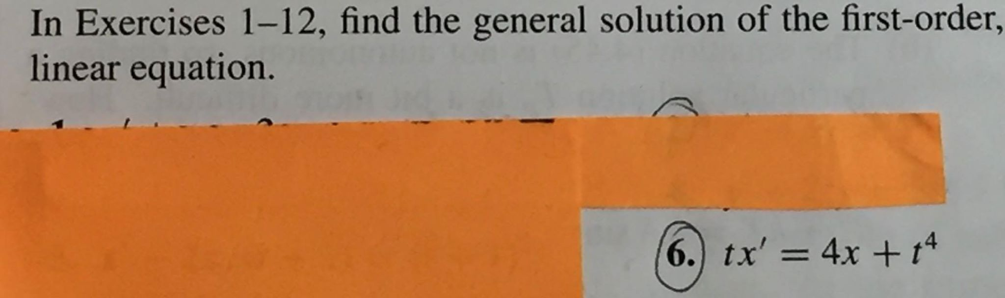 Solved In Exercises 1 12 Find The General Solution Of The Chegg