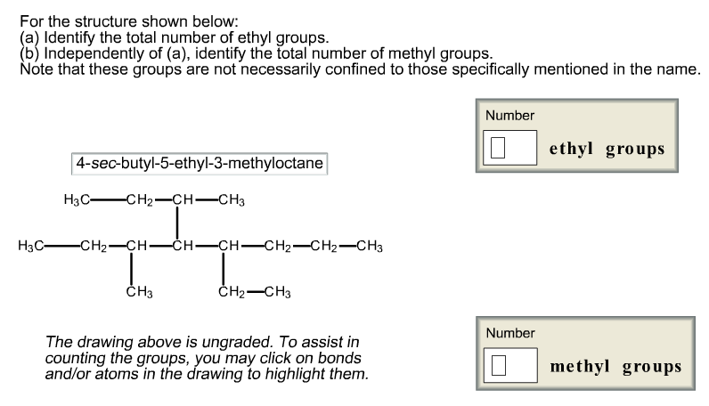 Solved For the structure shown below: Identify the total | Chegg.com