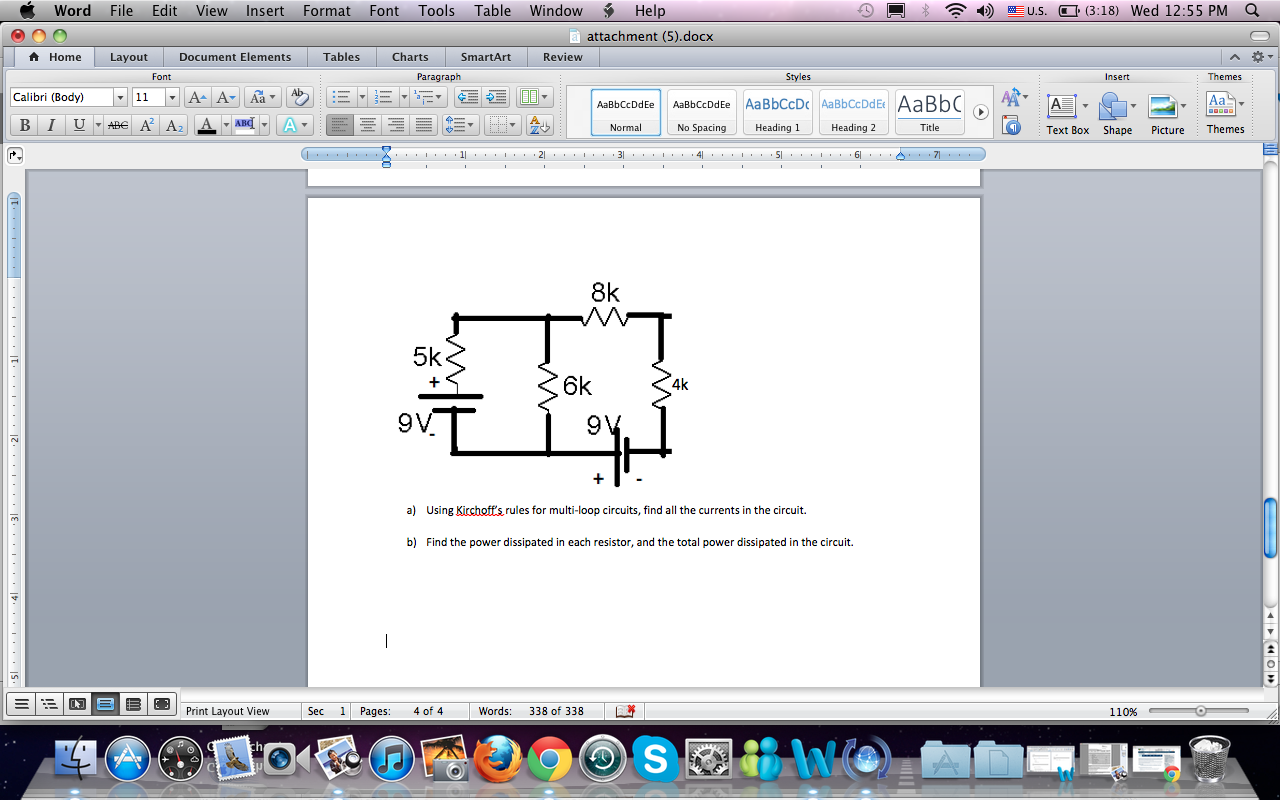 Solved a) Using kirchoff's rules for multi-loop circuits, | Chegg.com