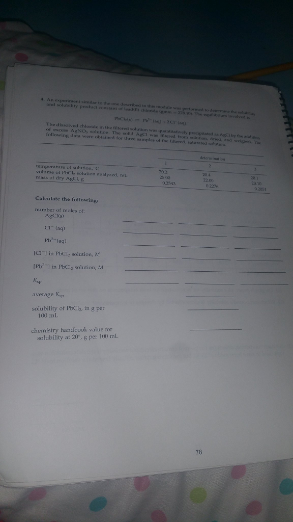 Solved An experiment similar to the one described in this | Chegg.com
