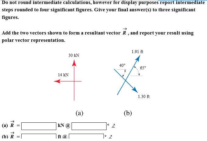 Solved Add the two vectors shown to form a resultant vector | Chegg.com
