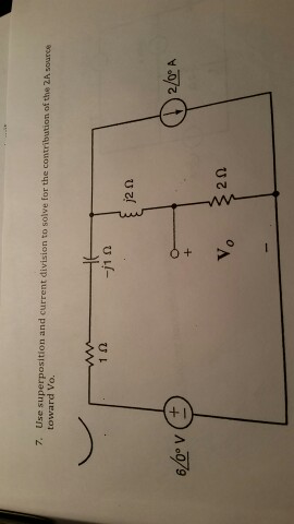 Solved Use superposition and current deviation to solve for | Chegg.com