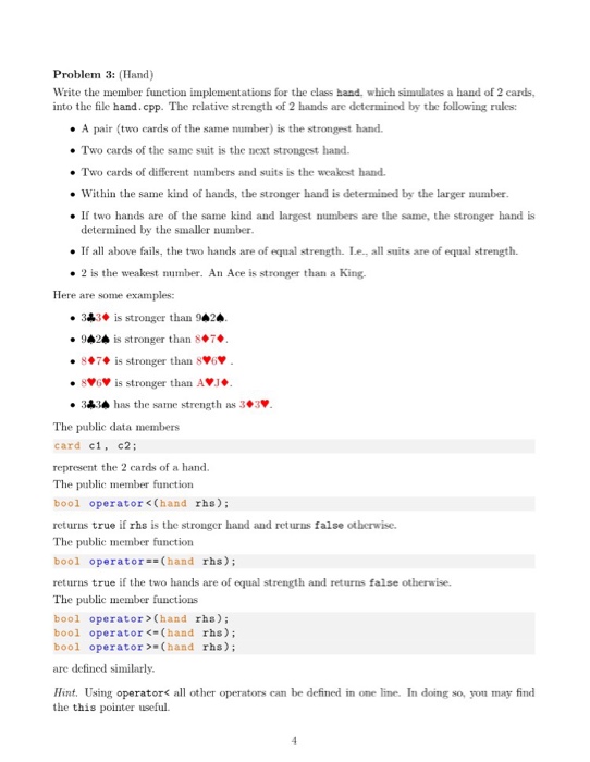 Solved void card:: setNum(int n) { assert(n >= 1 && n