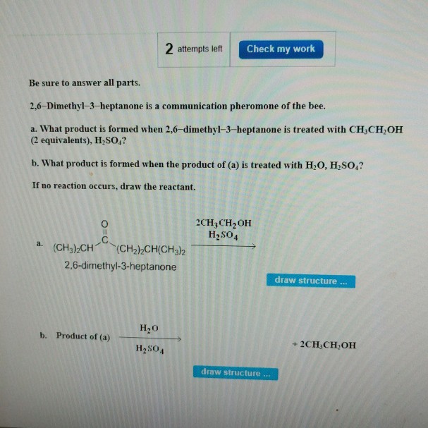 Solved 2 attempts left Check my work mswer all parts. | Chegg.com Solved 2 attempts left Check my work mswer all parts. | Chegg.com