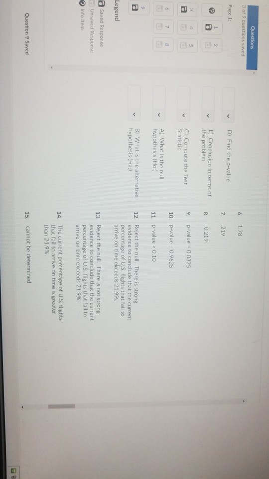 Solved of 9 questions s Question 8 (15 points) According to | Chegg.com