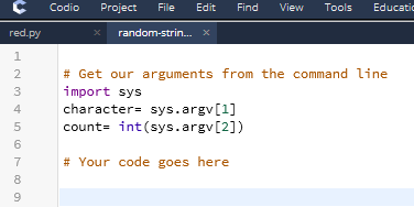 Solved C Codio Project File Edit Find View Tools Educatic | Chegg.com