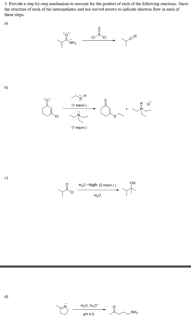Solved Provide a step-by-step mechanism to account for the | Chegg.com