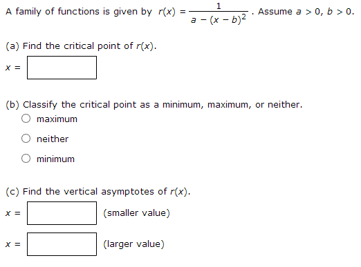 Solved Investigate the given two parameter family of | Chegg.com