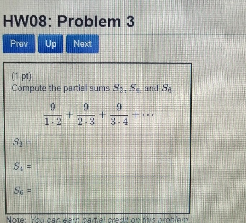 Solved HW08: Problem 3 Prev Up Next (1 pt) Compute the | Chegg.com Solved HW08: Problem 3 Prev Up Next (1 pt) Compute the | Chegg.com