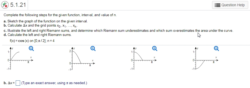 Solved Complete the following steps for the given function, | Chegg.com