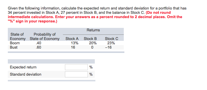 Solved Given the following information, calculate the | Chegg.com