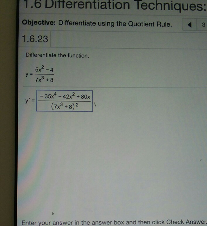 Solved 1.6 Ditterentiation Techniques: Objective: | Chegg.com Solved 1.6 Ditterentiation Techniques: Objective: | Chegg.com