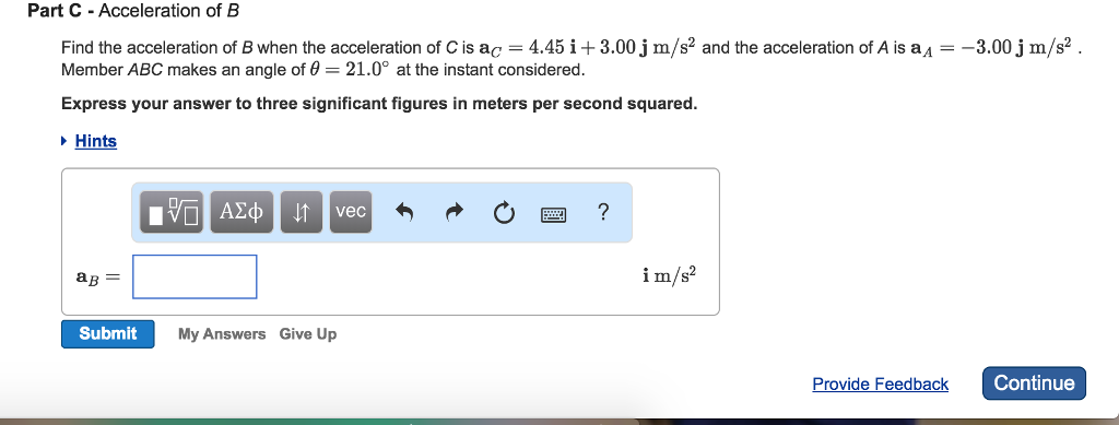 Solved Part A - Acceleration of A Find the acceleration of A | Chegg.com