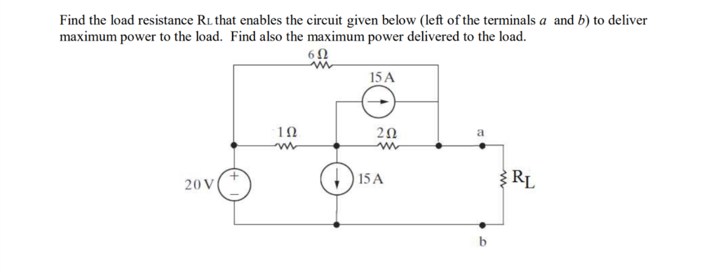 Solved Find the load resistance R that enables the circuit | Chegg.com