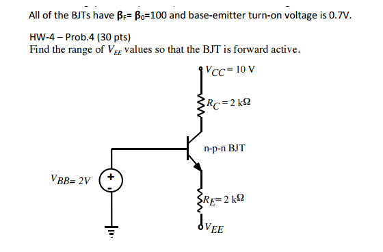 Solved All of the BJTs have beta_F= beta_0=100 and | Chegg.com