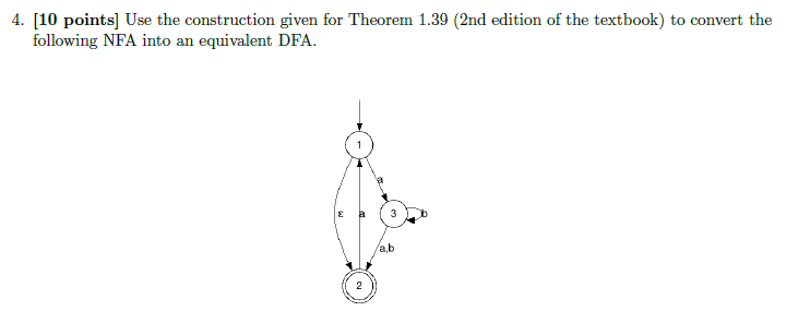 Solved Use the construction given for Theorem 1.39 (2nd | Chegg.com