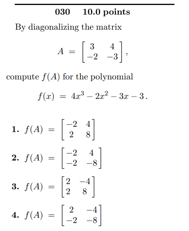 Solved 028 10.0 points If A is a 7 x 7 matrix having | Chegg.com