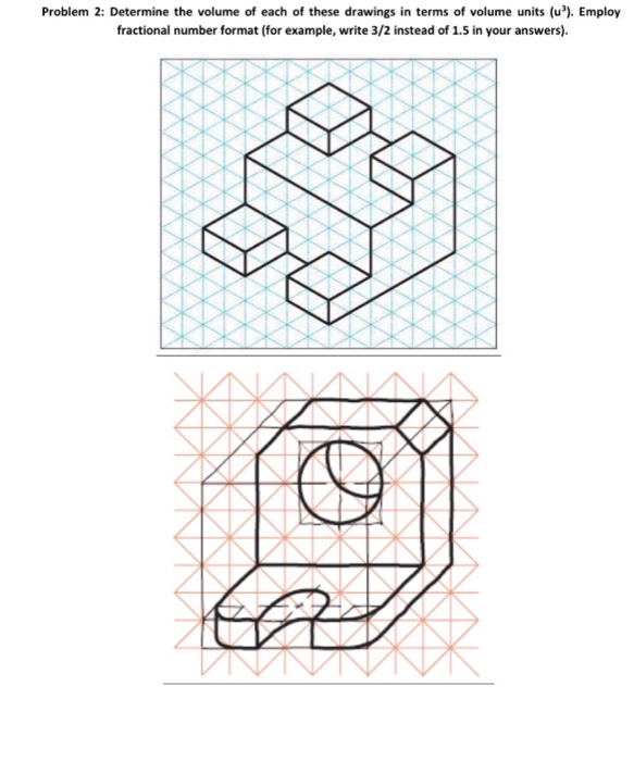 Solved Find the volume of both drawings using the two | Chegg.com