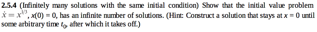 Solved 2.5.4 (Infinitely many solutions with the same | Chegg.com