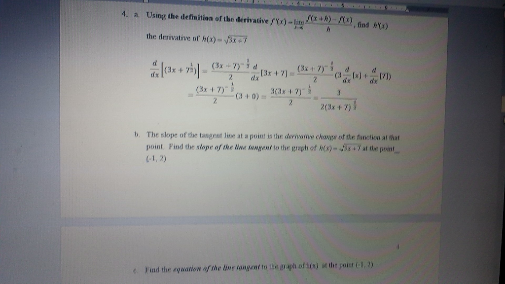 Solved Activity 3: Derivatives and slopes of tangent lines | Chegg.com