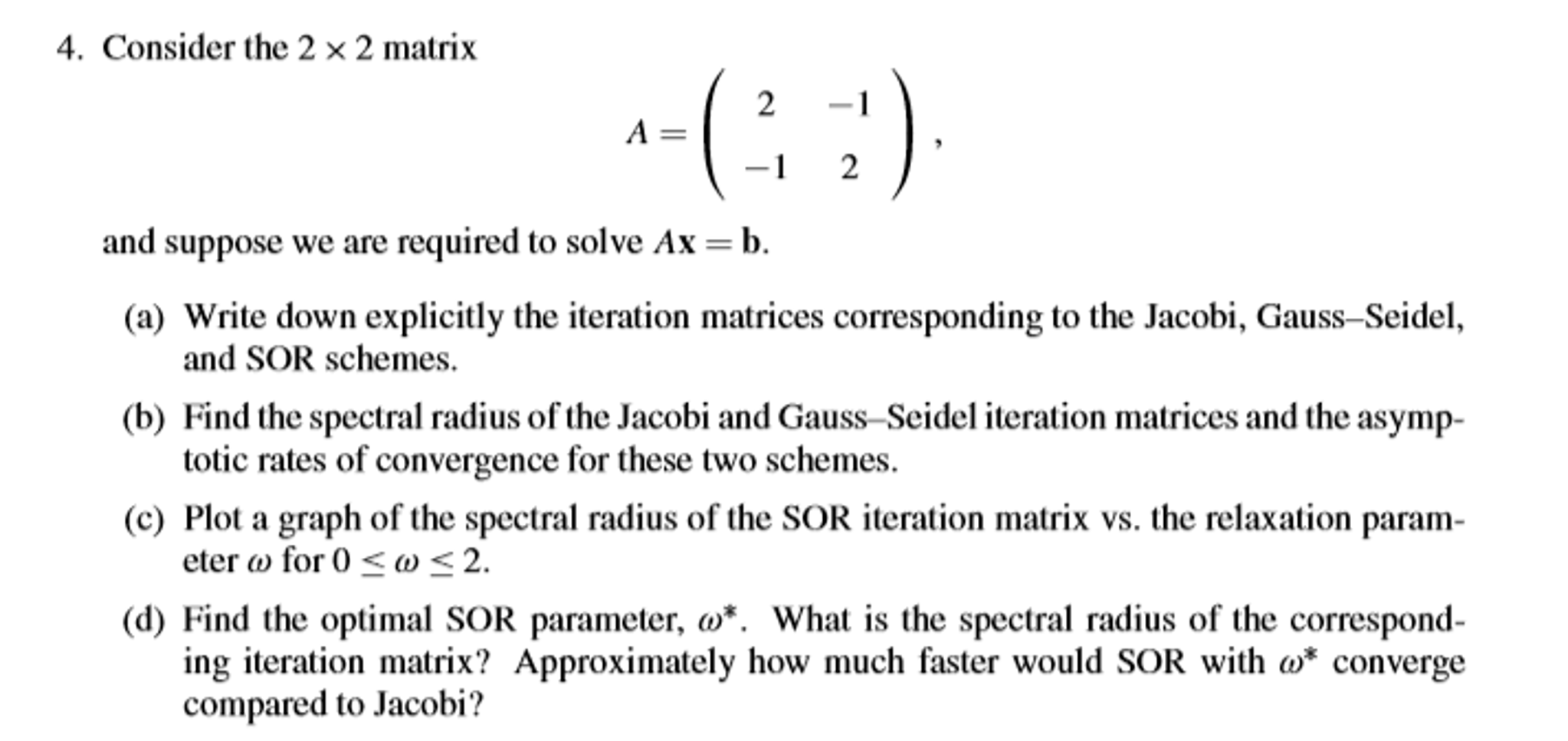 Solved Consider the 2 Times 2 matrix A = (2 -1 -1 2), and | Chegg.com