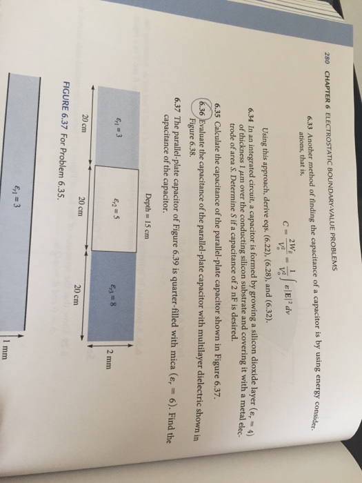 Solved 280 CHAPTER 6 ELECTROSTATIC BOUNDARY-VALUE PROBLEMS | Chegg.com