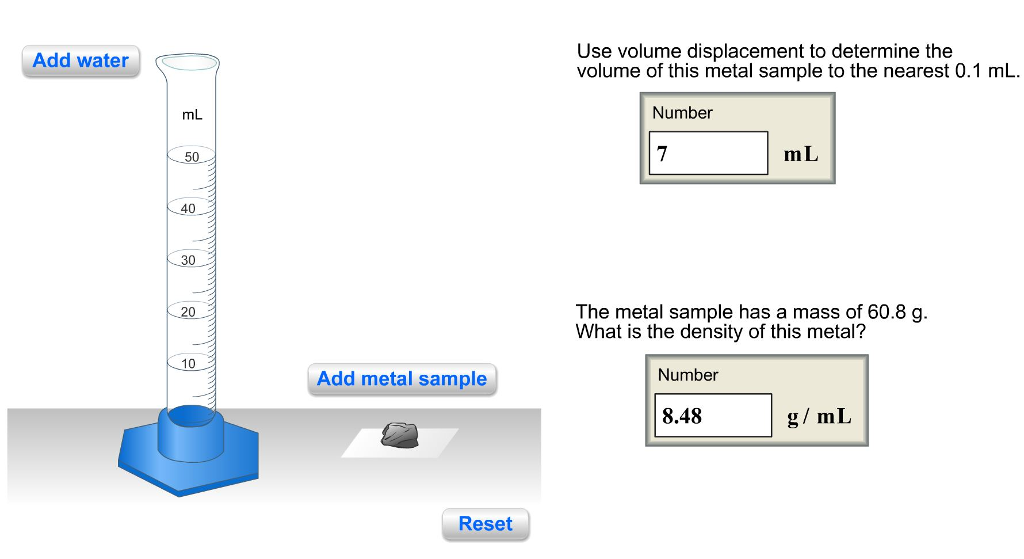 Solved Use volume displacement to determine the volume of | Chegg.com