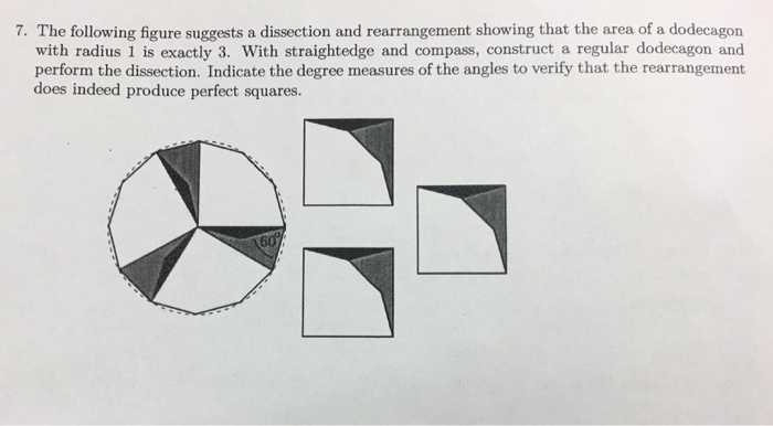 Solved The following figure suggests a dissection and | Chegg.com