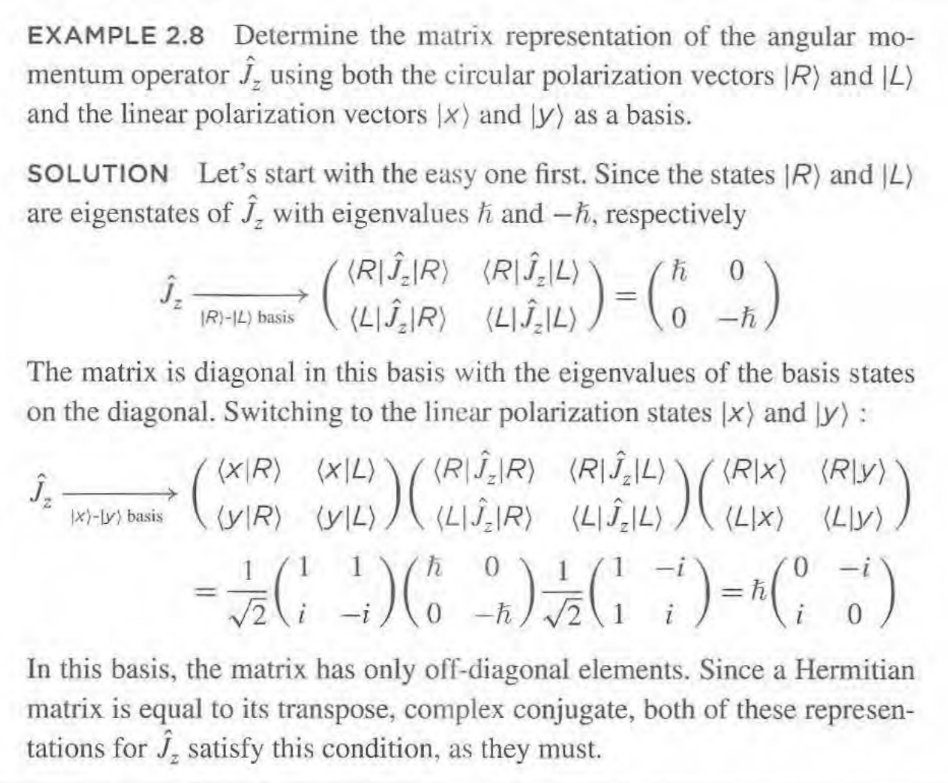 Solved Use both the matrix representations of the angular | Chegg.com