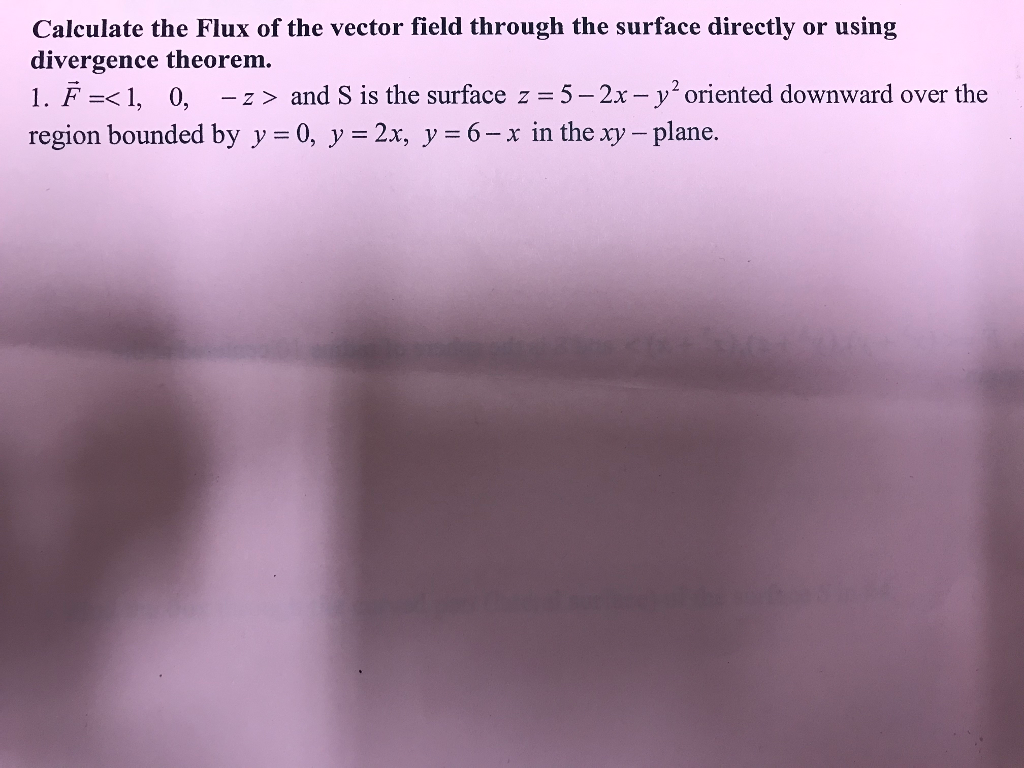 Solved Calculate the Flux of the vector field through the | Chegg.com