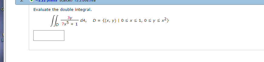 Solved: Evaluate The Double Integral. Integral Integral_D ... | Chegg.com