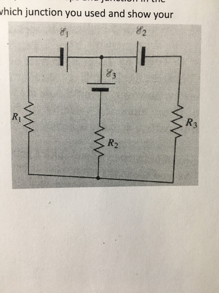 Solved Use Kirchhoff’s loop and junction rules to find the | Chegg.com