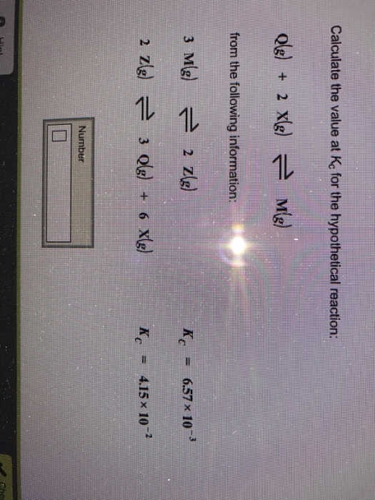 Solved Calculate the value at Kc for the hypothetical | Chegg.com