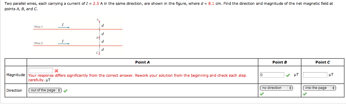 Solved Two parallel wires, each carrying a current of I = | Chegg.com
