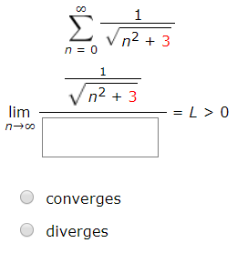 Solved Use the Limit Comparison Test to determine the | Chegg.com