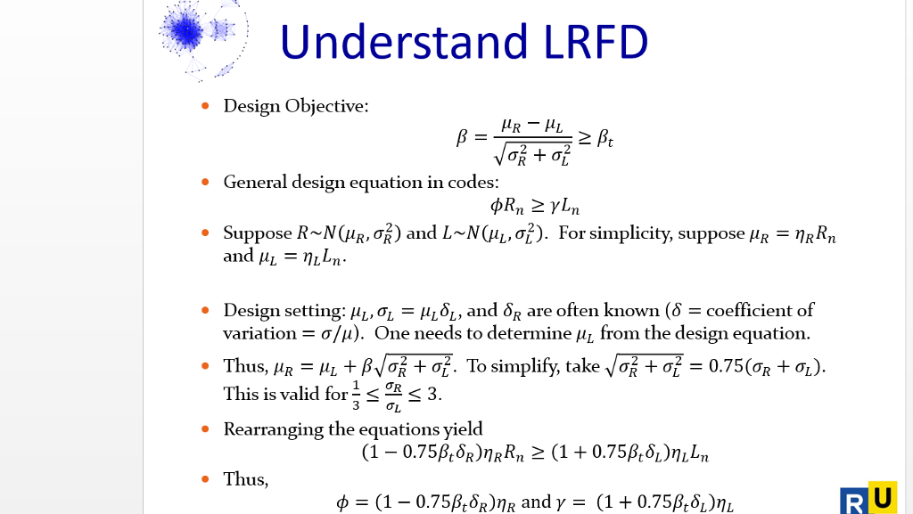Understand LRFD Design objective: HR HL VOR General | Chegg.com