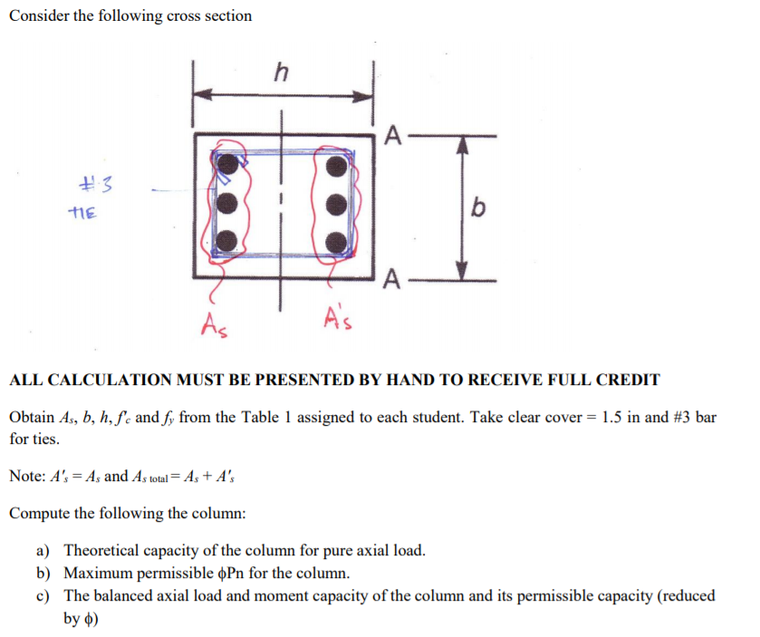 Solved Consider the following cross section tiE As A ALL | Chegg.com